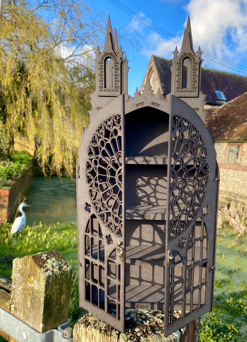 Crystal Display Shelf, Castle Shelf, Gothic Display Cabinet, Gothic De ...