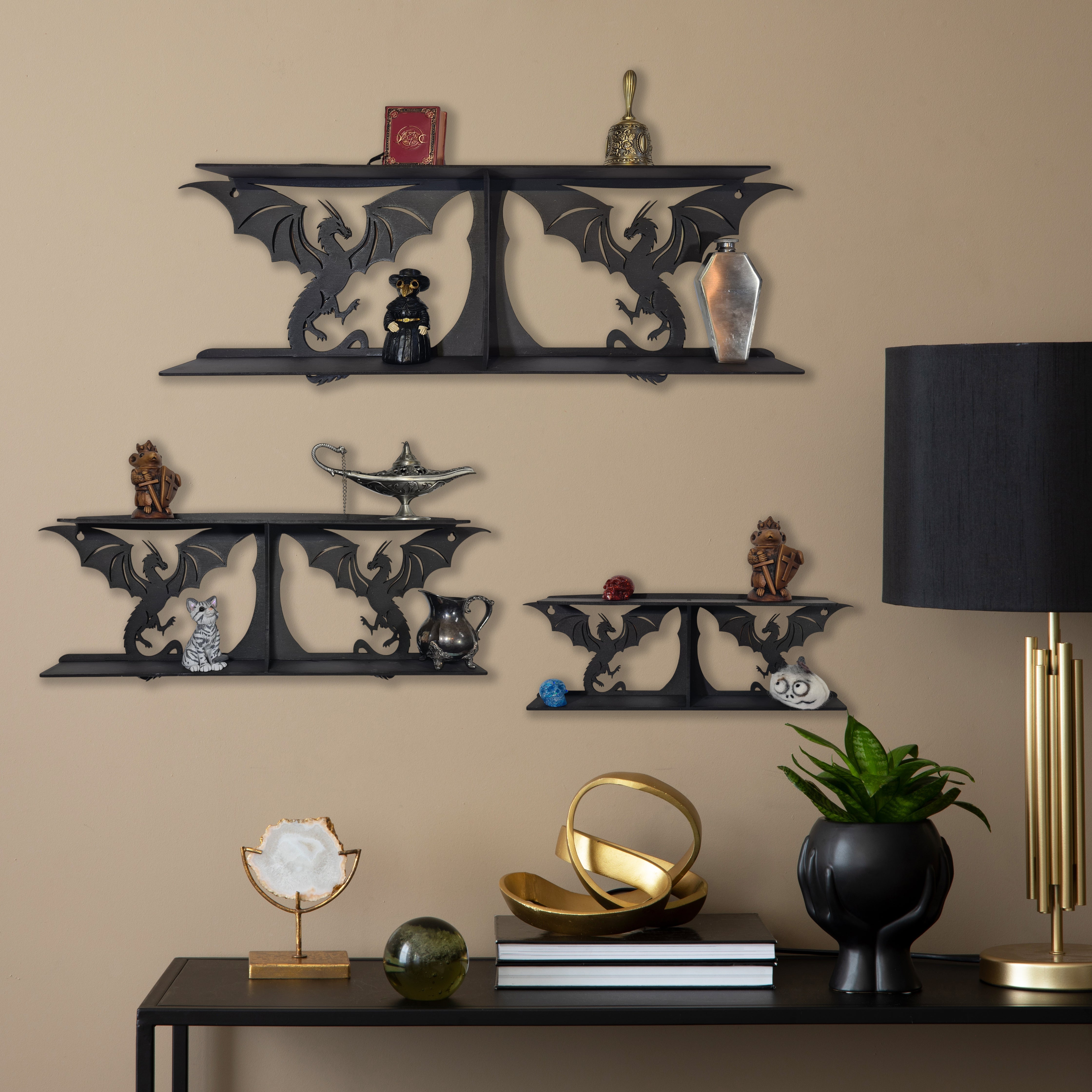 Dragon Shelving, Dragon Décor, Wicked, Gothic Shelving, Gothic Décor ...