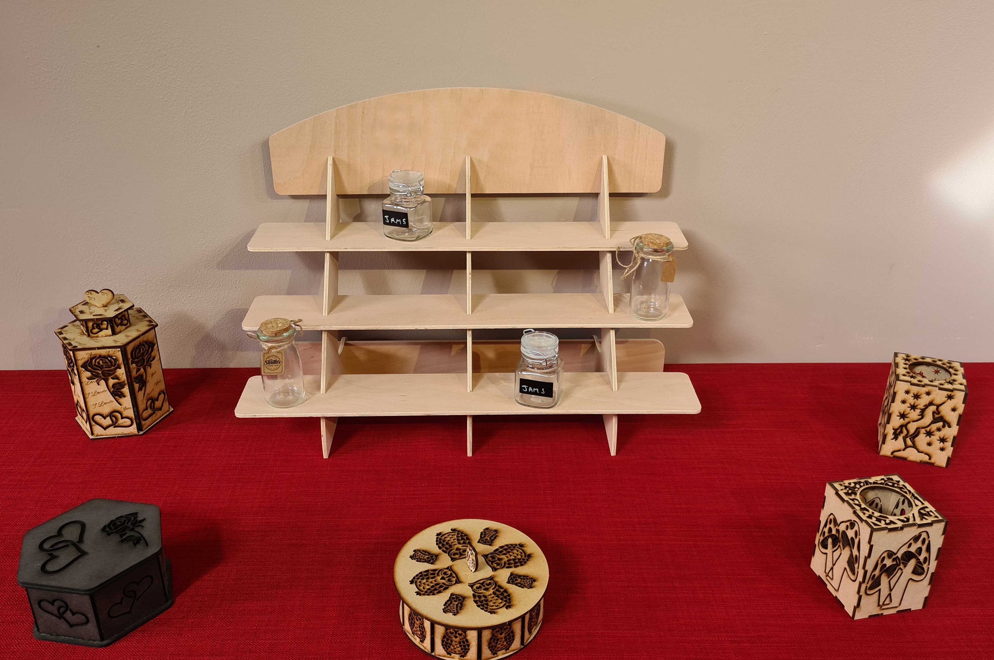 Shop Display/Craft Stands Wide 3 Tier 6mm Ply – KraftopiaUk