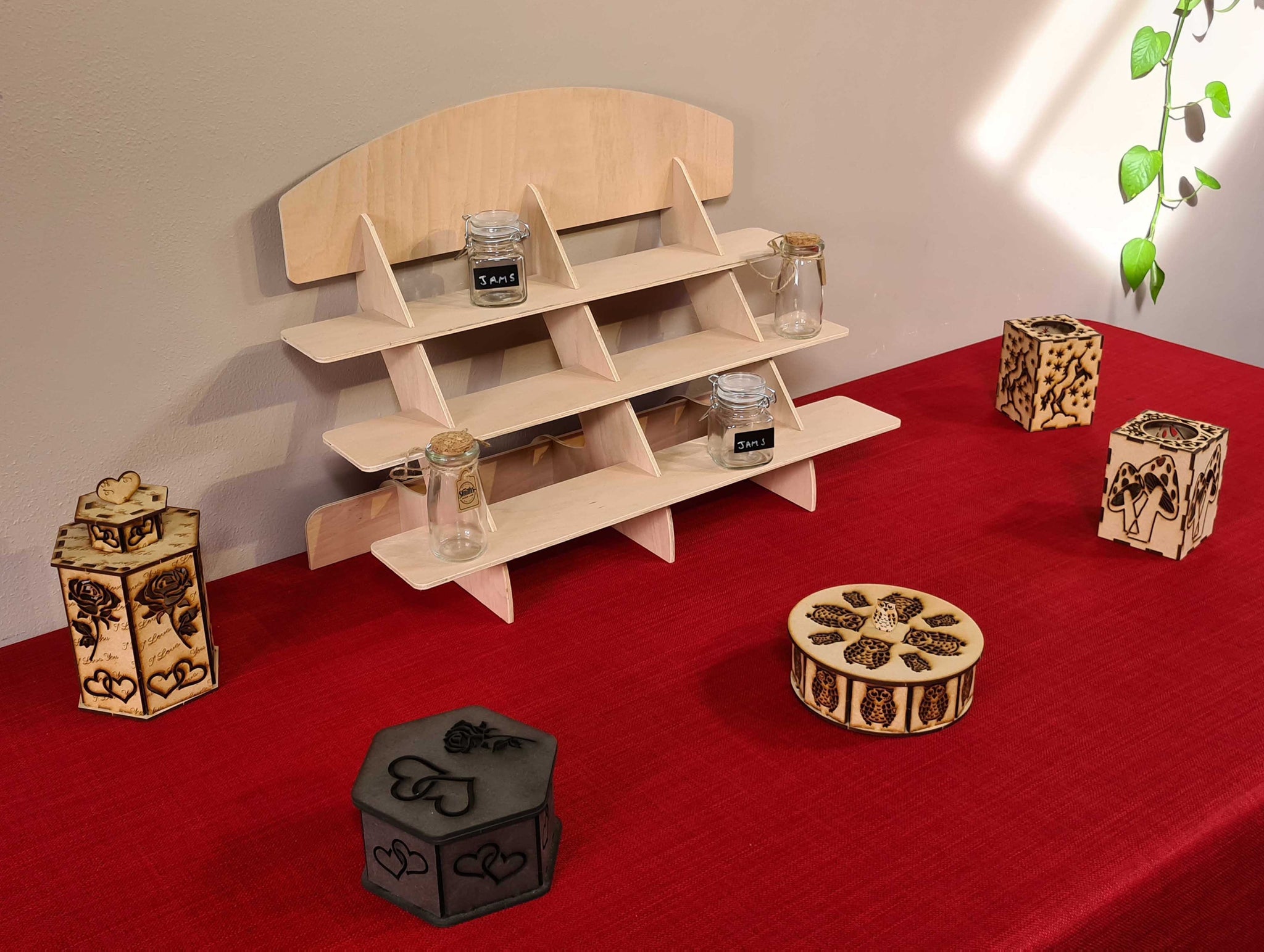 Shop Display/Craft Stands Wide 3 Tier 6mm Ply – KraftopiaUk