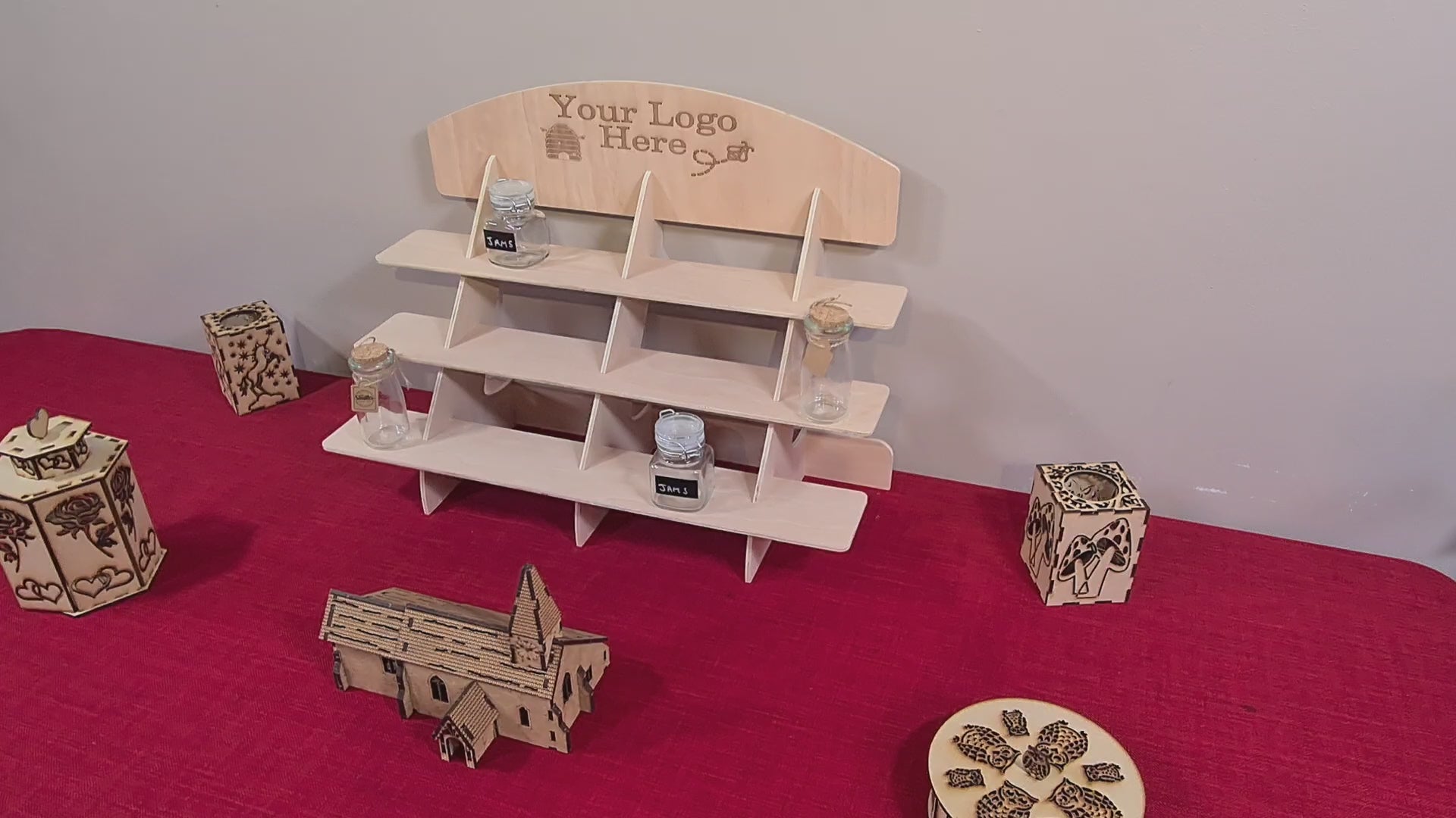 Shop Display/Craft Stands Wide 3 Tier 6mm Ply – KraftopiaUk