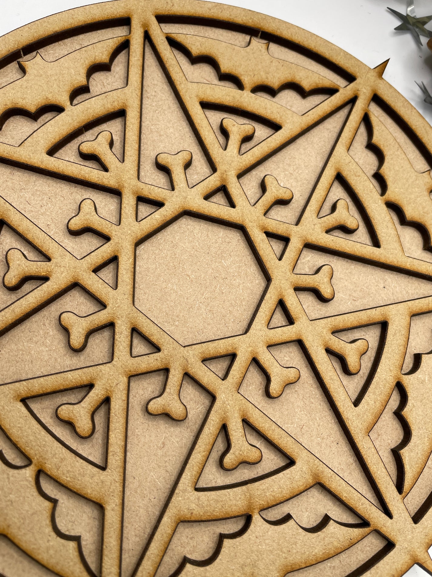 Decorative Bat Plaque with Bats and Bones - 3d Layered MDF Halloween ...